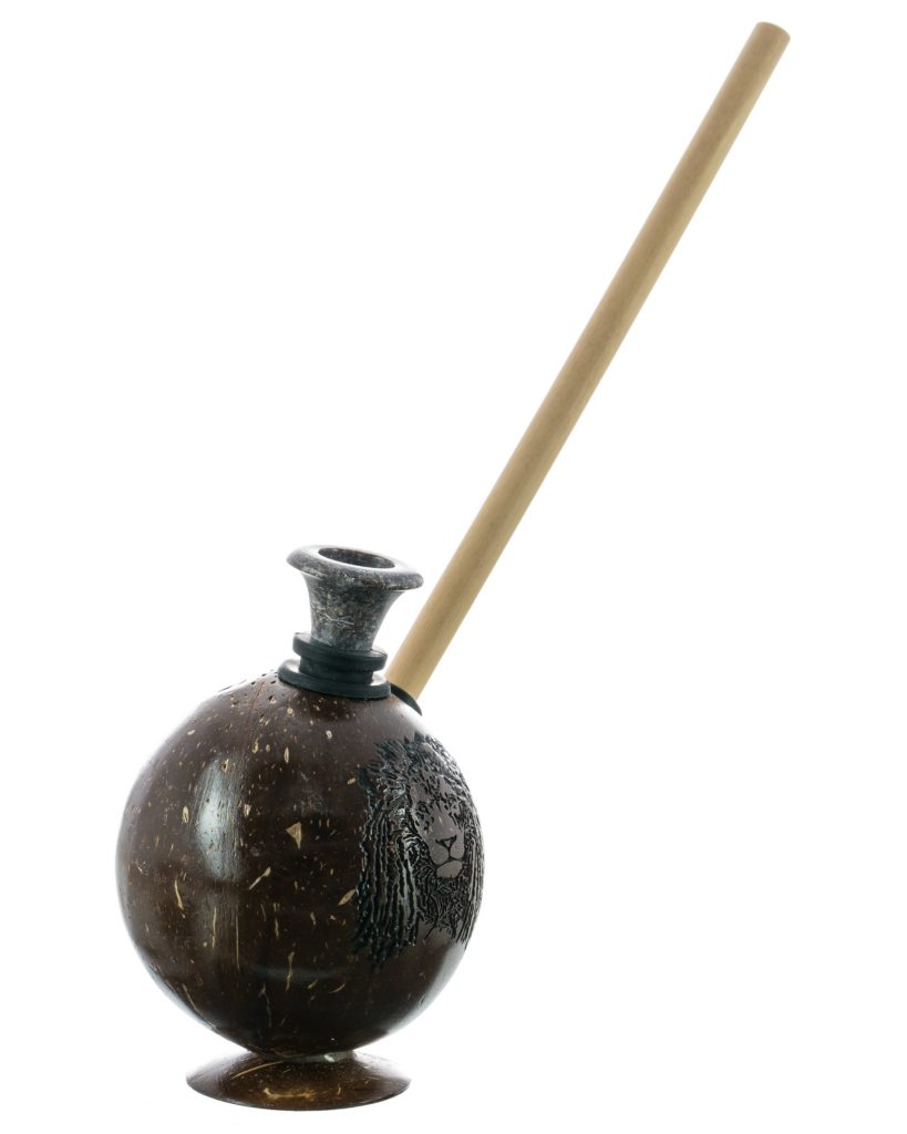 Modern Jamaican Chalice Coconut Bubbler - Weed Reader