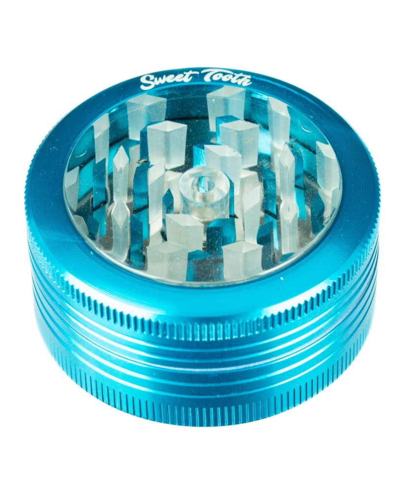 2-Piece Pop Up Diamond Teeth Grinder - Weed Reader