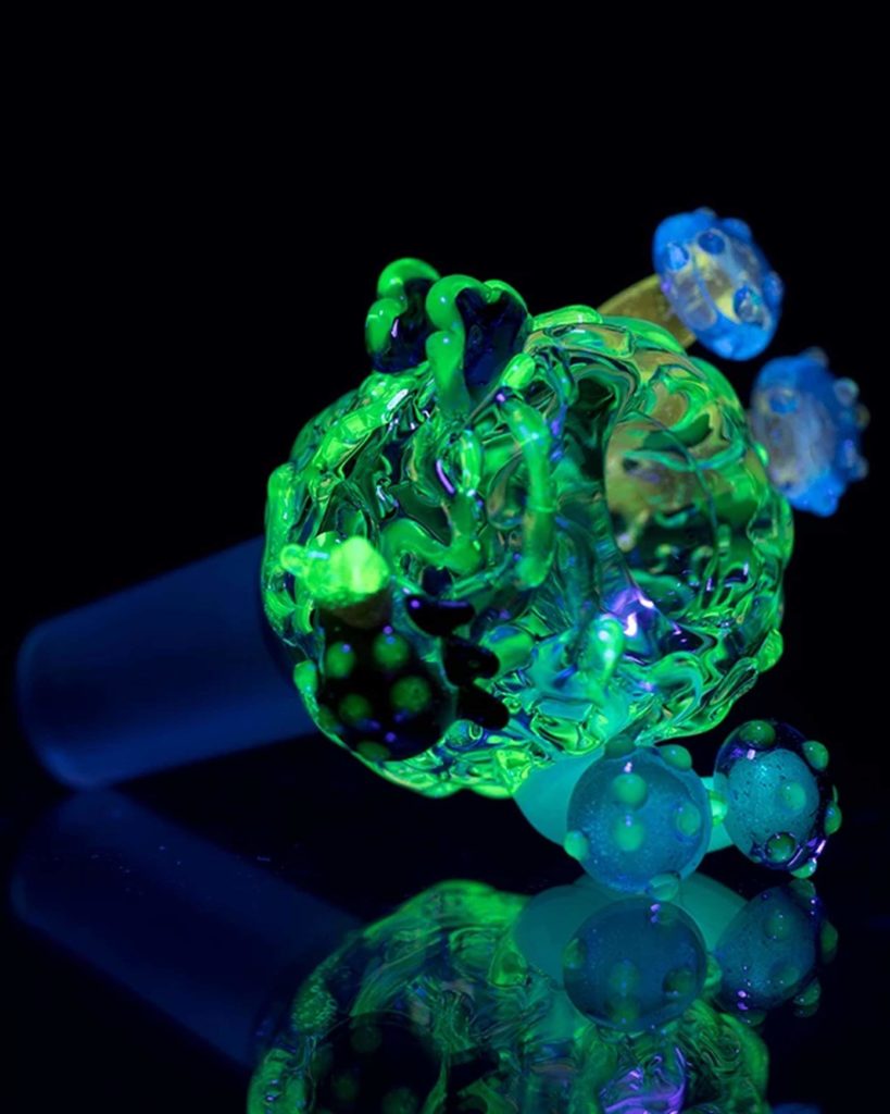 UV Reactive Cosmic Critters Bowl Piece - Weed Reader